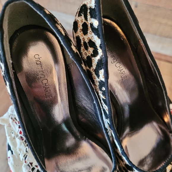 Charming Charlie | Shoes | Charming Charlie Leopard Print High Heel ...